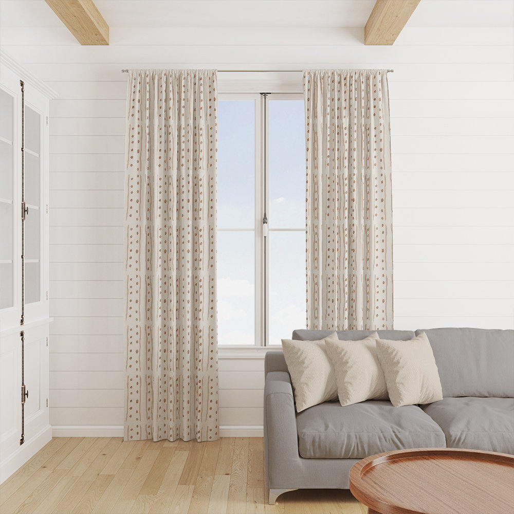 Folk N Funky Polyester Curtain | Wayfair