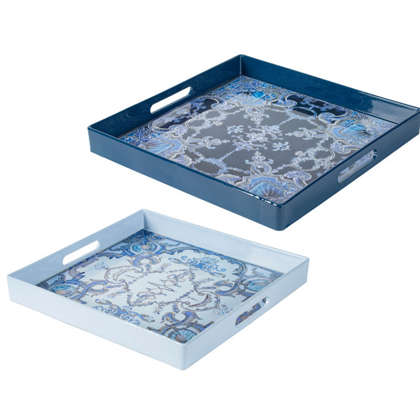 World Menagerie Alyssia 2 Piece Tray Set & Reviews | Wayfair