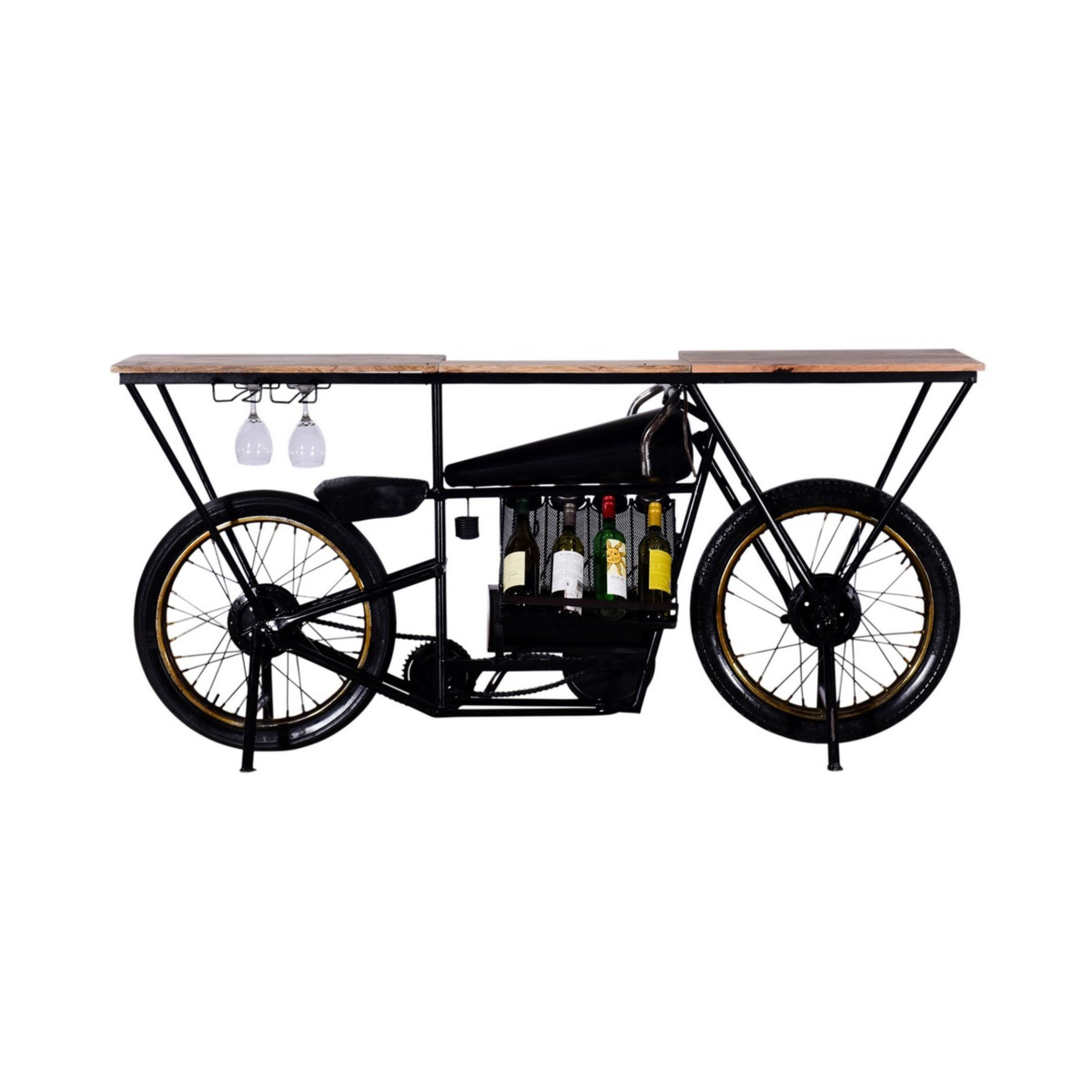 17 Stories Motorcycle Wine Bar Cart | Wayfair