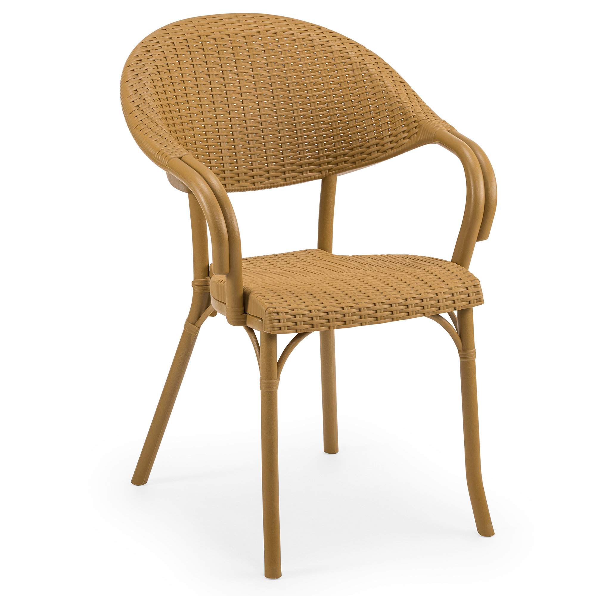 RAK OUTDOOR ARMCHAIR MILANO NATURAL COLOR ( SET OF 4) | Wayfair