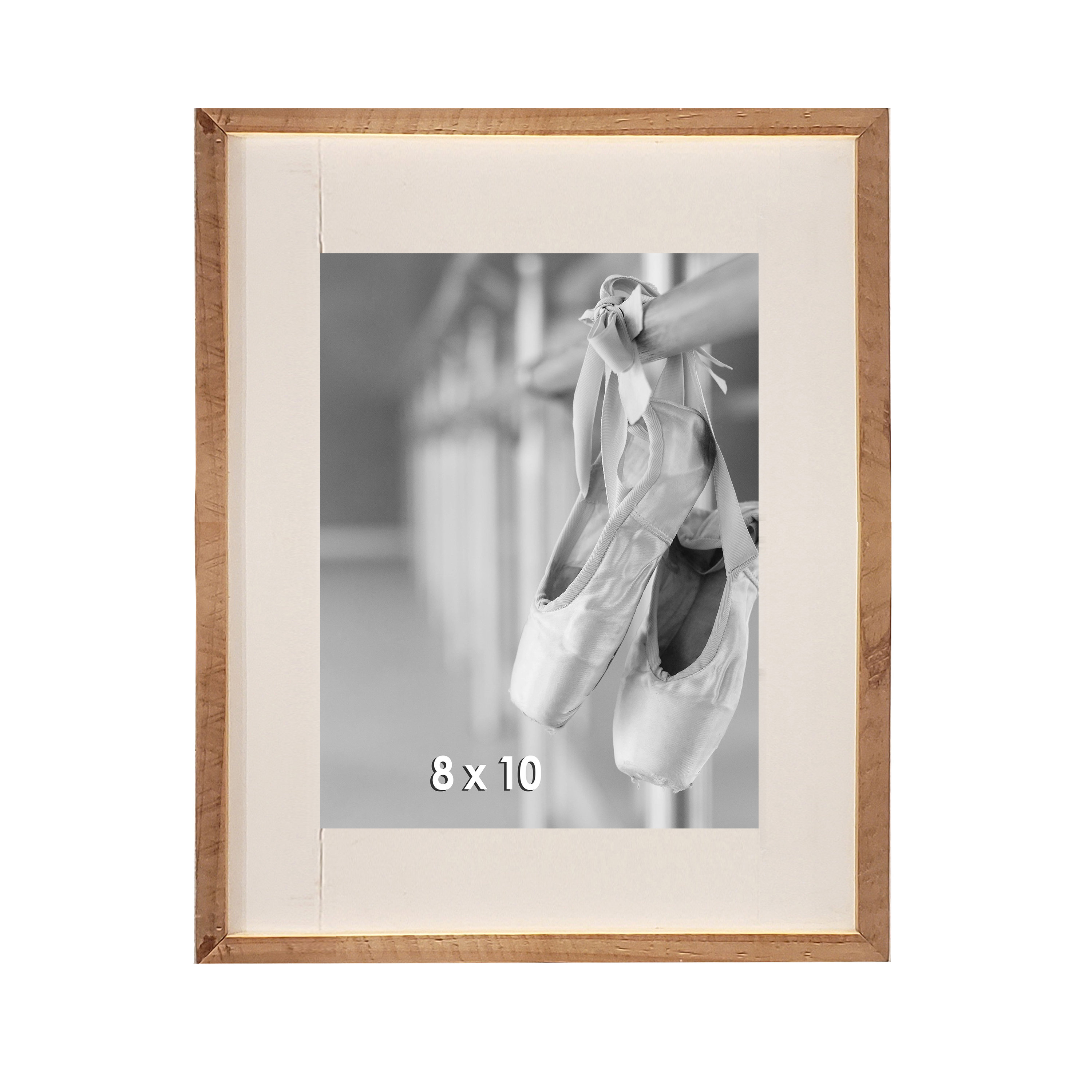 Gracie Oaks Chairty 8" x 10" Wood Single Picture Frame in White | Wayfair