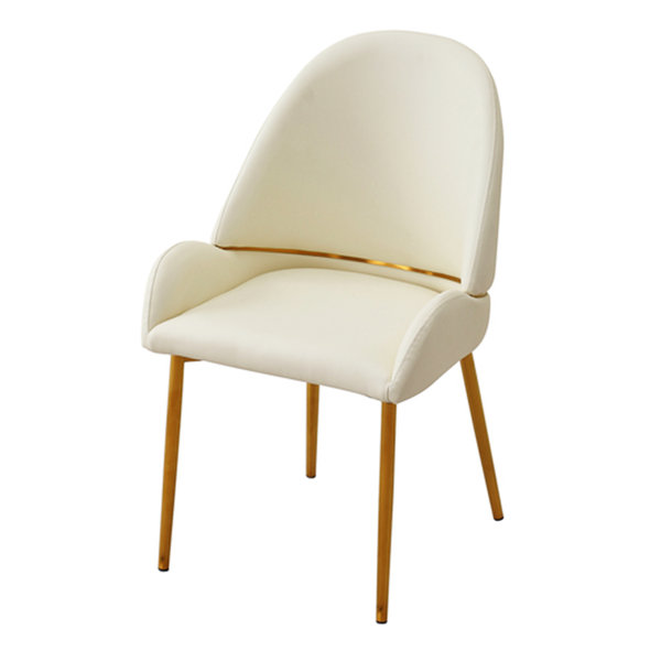 Everly Quinn Billiot Wing Back Side Chair in Beige | Wayfair