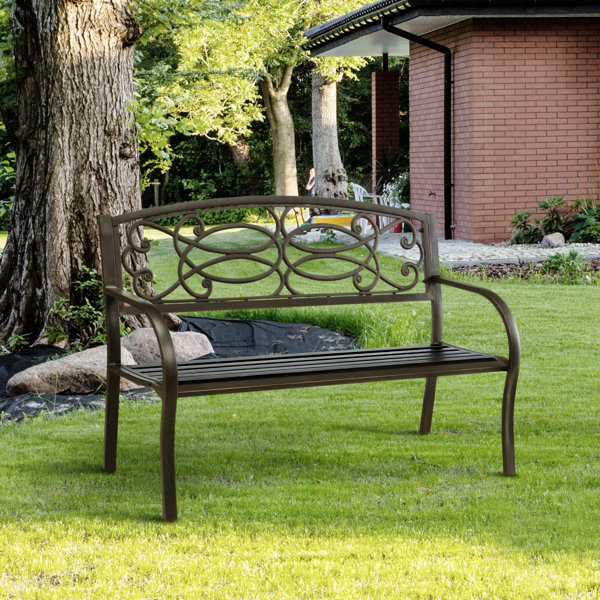 Hokku Designs Swirling Romance Park Bench & Reviews - Wayfair Canada