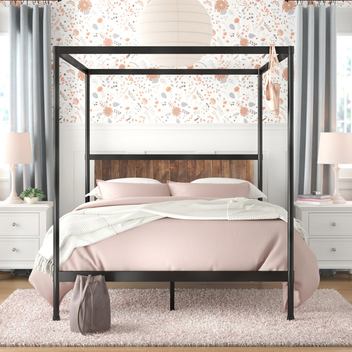 Zinus Gina Canopy Bed & Reviews | Wayfair