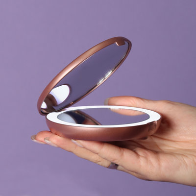 Fancii Modern Lighted Magnifying Compact Mirror & Reviews | Wayfair