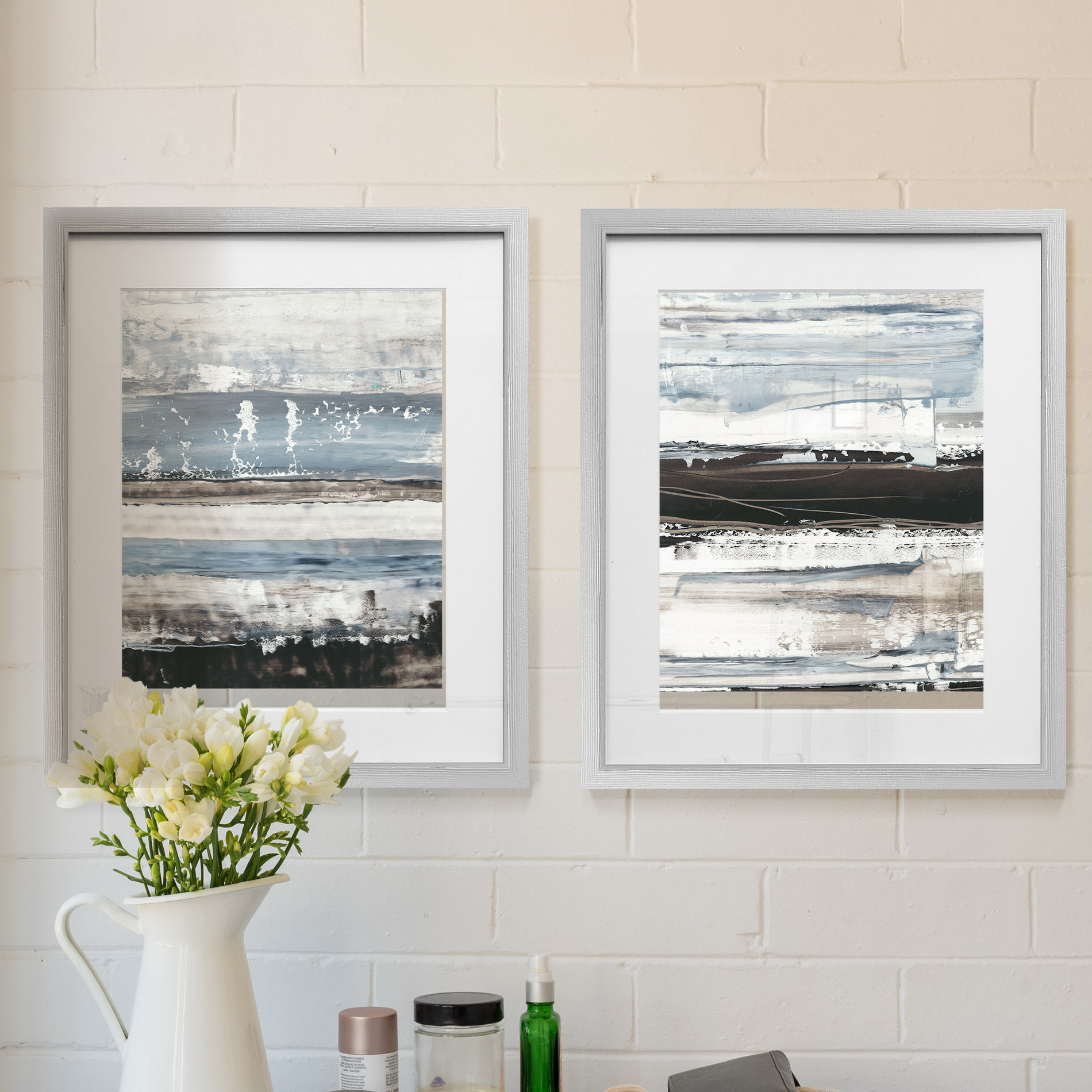 Latitude Run® Icy Horizon I - 2 Piece Picture Frame Graphic Art | Wayfair