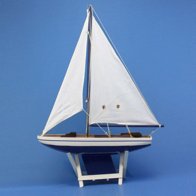 Handcrafted Nautical Decor Wooden It Floats Floating Model Sailboat ...