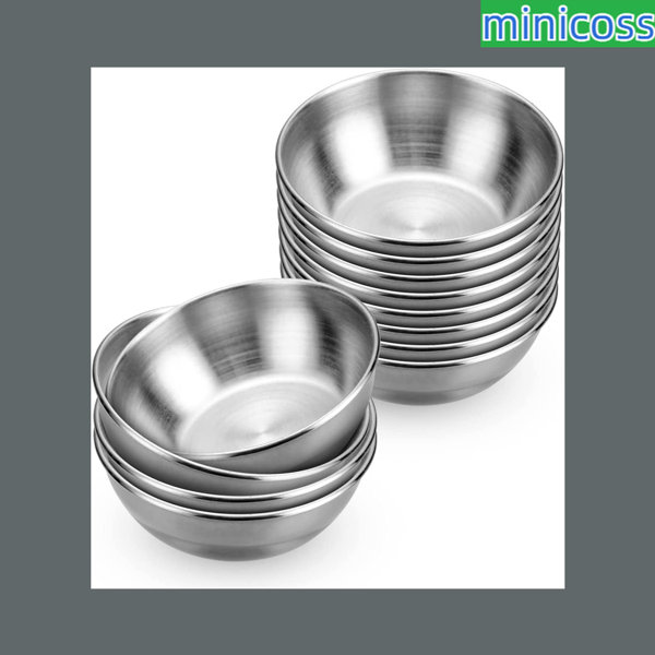 MINICOSS Round Stainless Steel Condiment Server | Wayfair