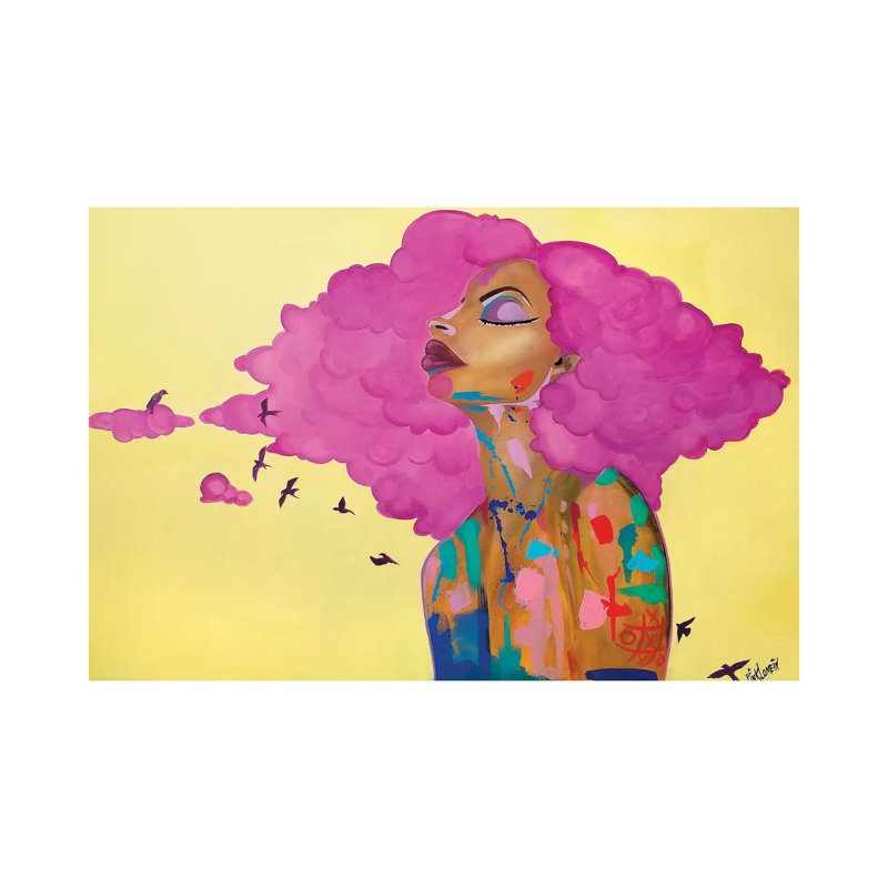 East Urban Home Pink by Pinklomein - Graphic Art Print | Wayfair