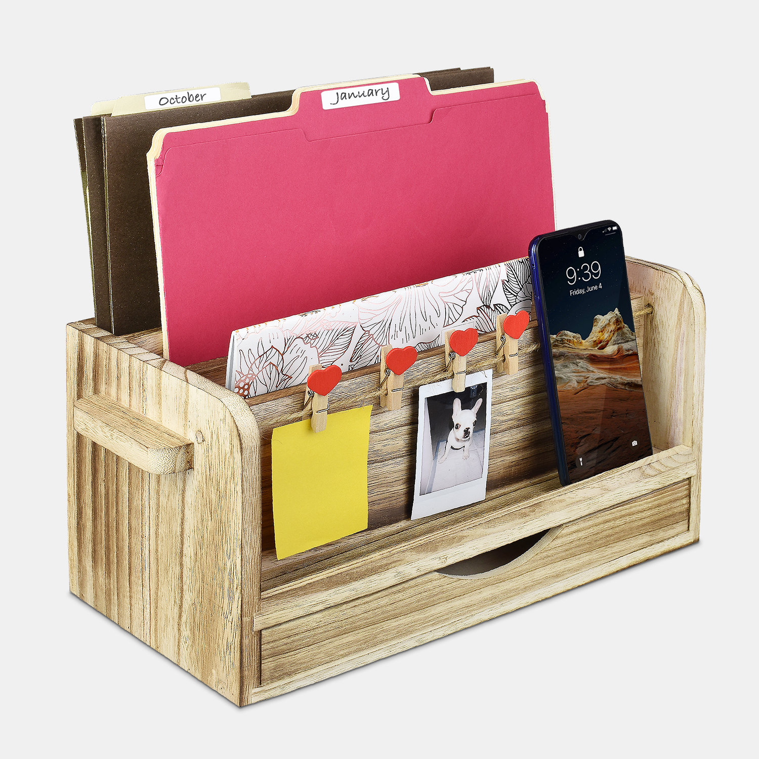Millwood Pines Bentall Mail Desk Organizer | Wayfair
