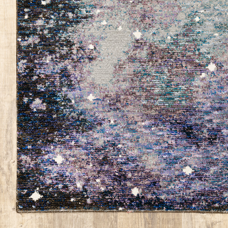 Williston Forge Ronny Midnight Blue Rug | Wayfair