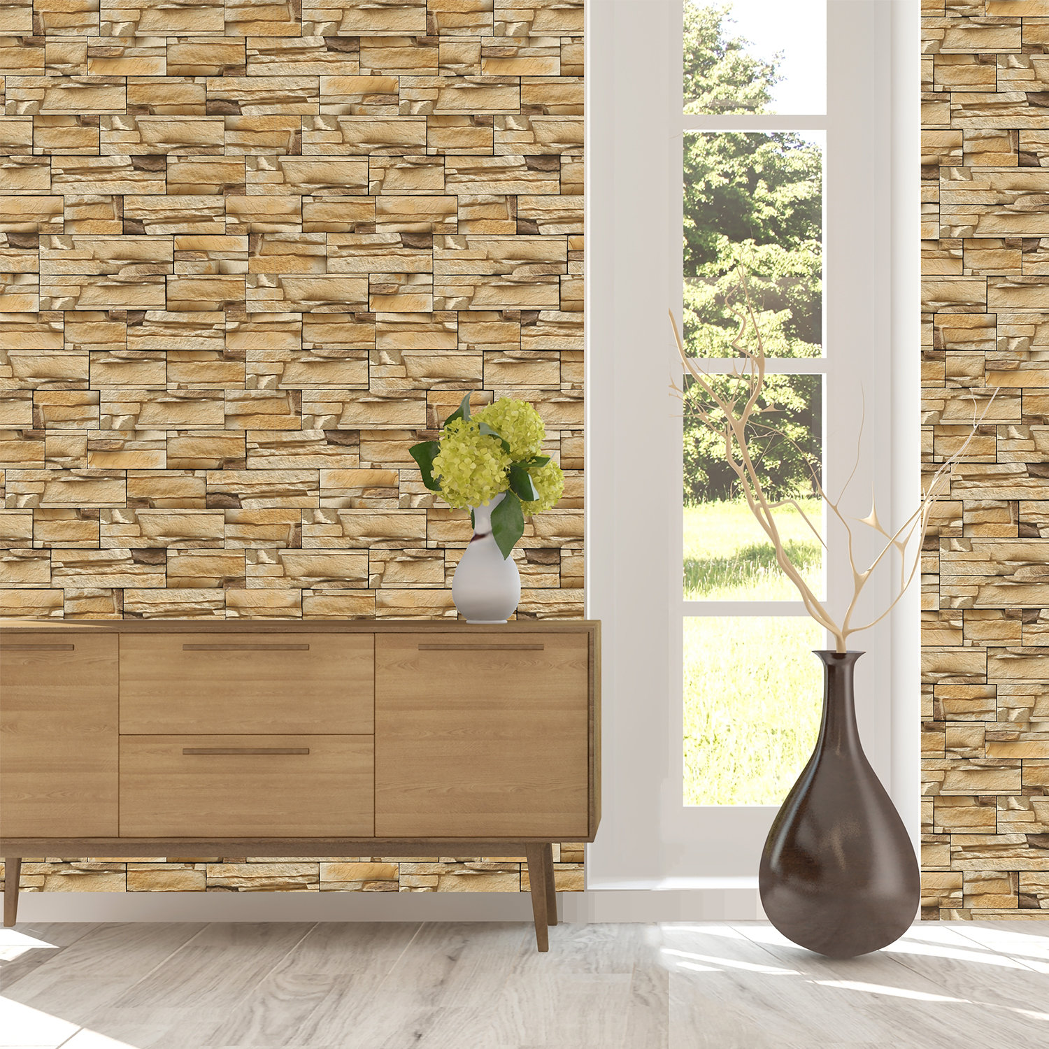 Williston Forge Rock Wall Decal | Wayfair