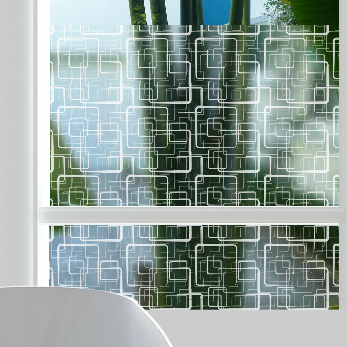 Stick Pretty Squares Sheer Window Film & Reviews | Wayfair