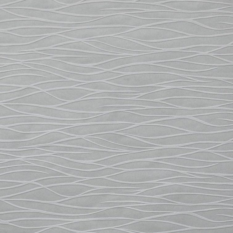 York Wallcoverings Organic Waves Paintable 33' x 21" Abstract Wallpaper ...