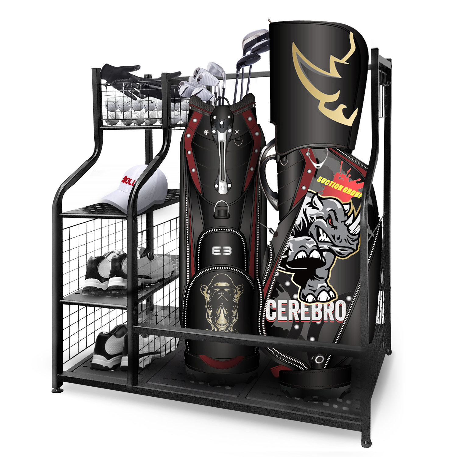 ZACHVO Freestanding Sports Rack & Reviews | Wayfair
