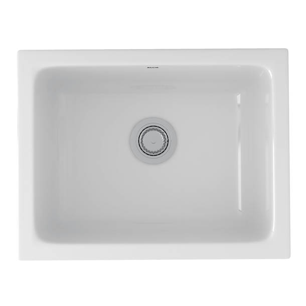 Rohl Allia™ 33" Fireclay 2 Bowl Undermount Kitchen Sink | Wayfair