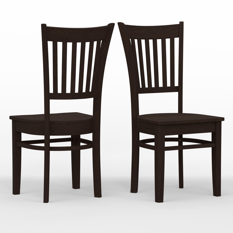 Red Barrel Studio® Emete Solid Wood Slat Back Side Chair | Wayfair