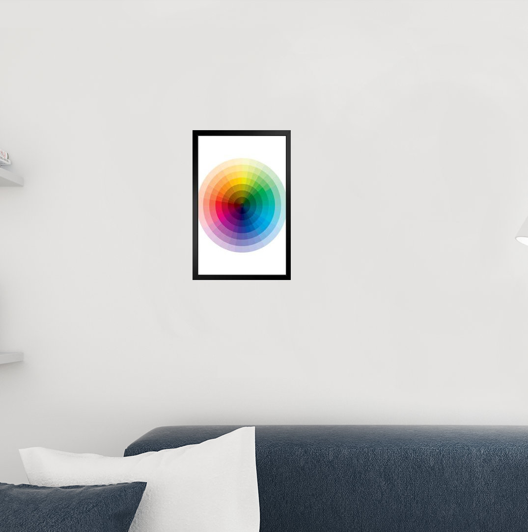 Latitude Run® Spectrum Color Wheel With Graduation From Black To White ...