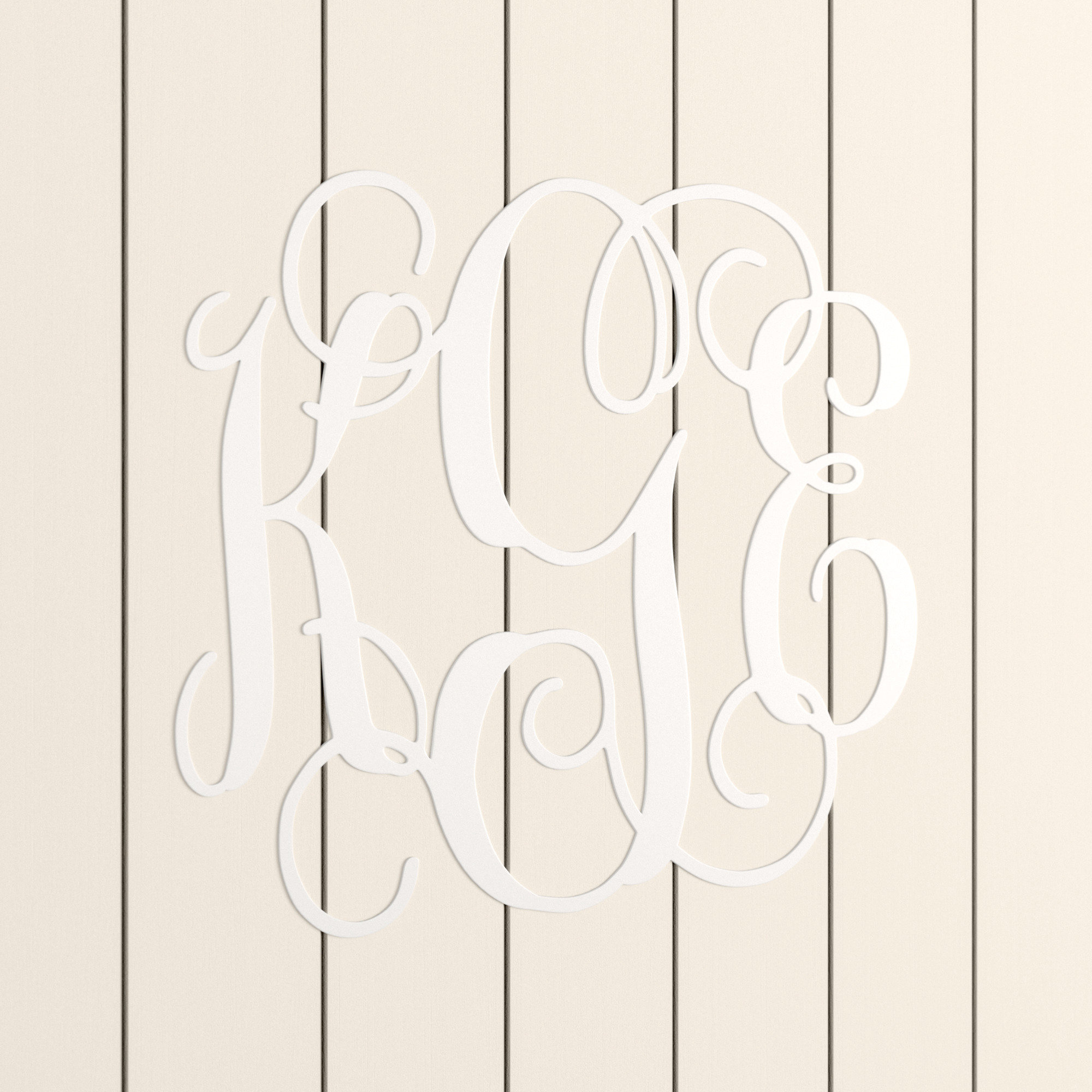Grovelane Personalized Oversized Wood Monogram Wall Décor & Reviews ...