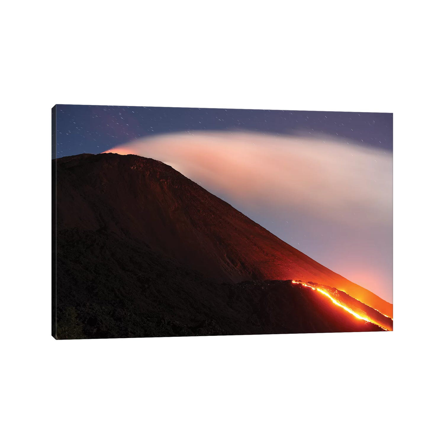 Alpen Home Lava Flowing From A Small Lava Shield On The Flank Of Pacaya ...