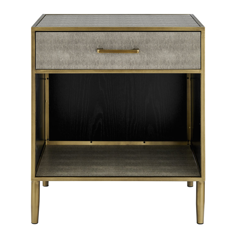 Everly Quinn 25'' Tall End Table with Storage & Reviews | Wayfair