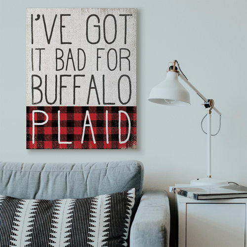 Millwood Pines 'Bad For Buffalo Plaid Funny Seasonal Autumn Fall Word ...