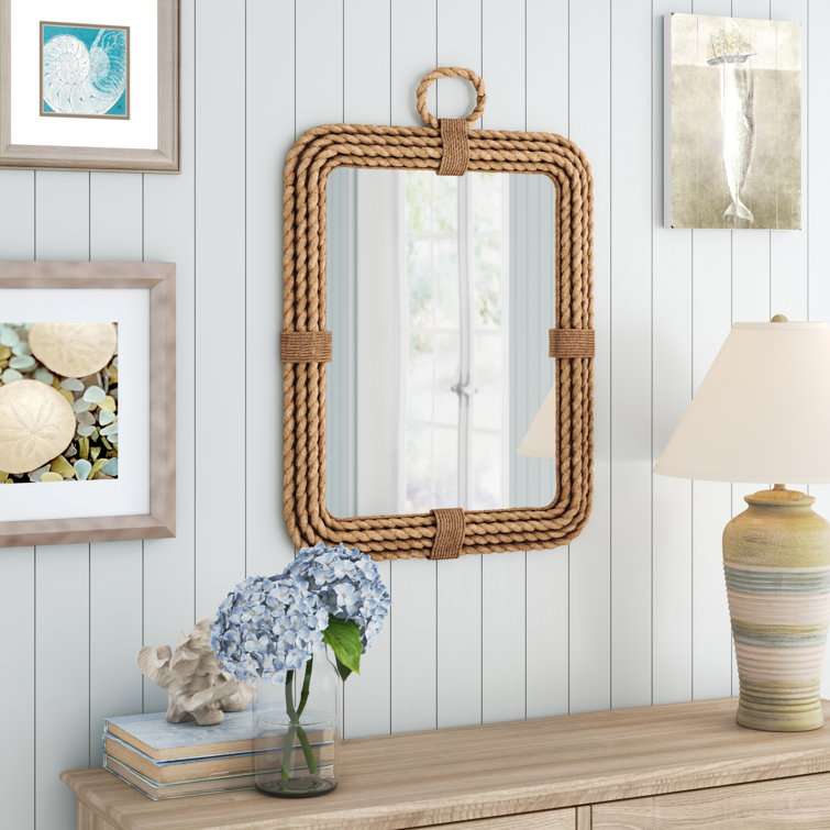 Sand & Stable Bristol Rectangle Rope Wall Mirror & Reviews | Wayfair
