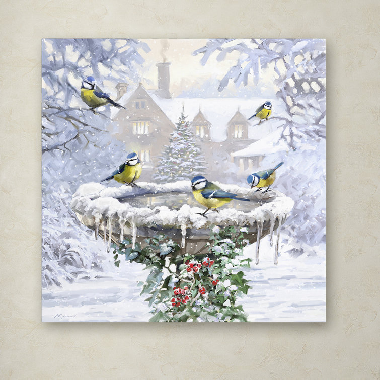 Trademark Art The Macneil Studio Birdbath Flat by The Macneil Studio ...