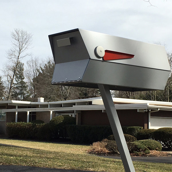 ModboxUSA Modern Post Mounted Mailbox & Reviews | Wayfair