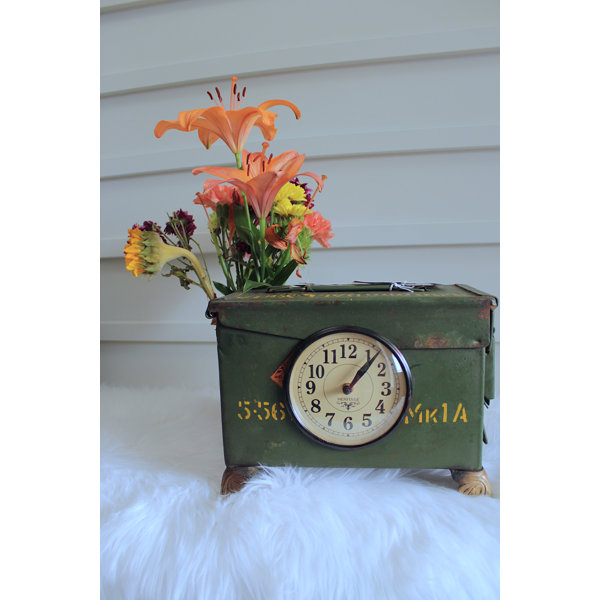 Williston Forge Table Army Toolbox Clock | Wayfair.ca