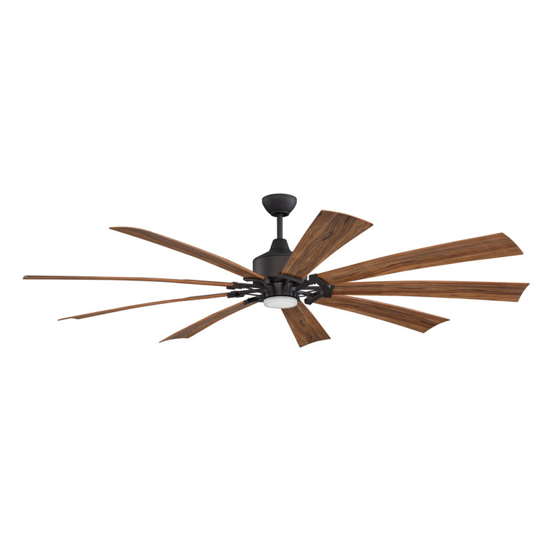 Foundry Select 60" Leavitt 9 - Blade LED Windmill Ceiling Fan with ...