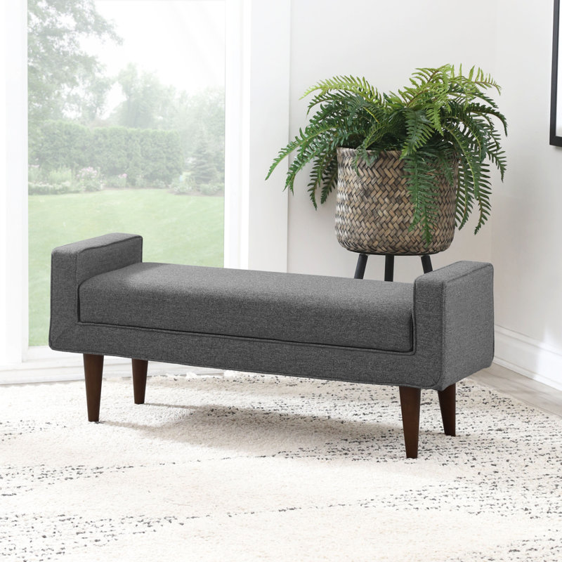 Latitude Run Niord Upholstered Flip Top Storage Bench Wayfair