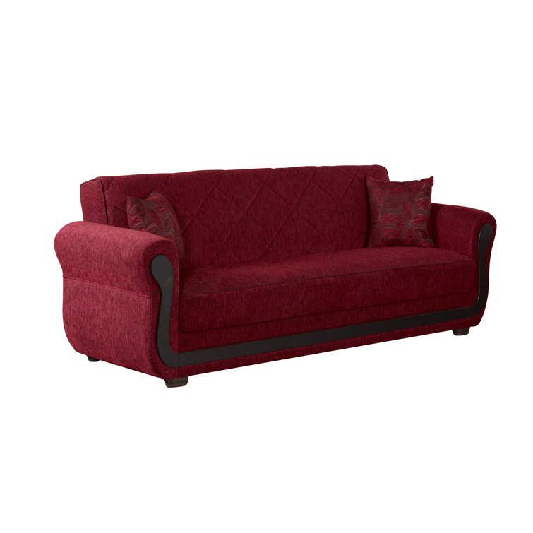 Red Barrel Studio® Zaylee 91'' Upholstered Sleeper Sofa & Reviews | Wayfair