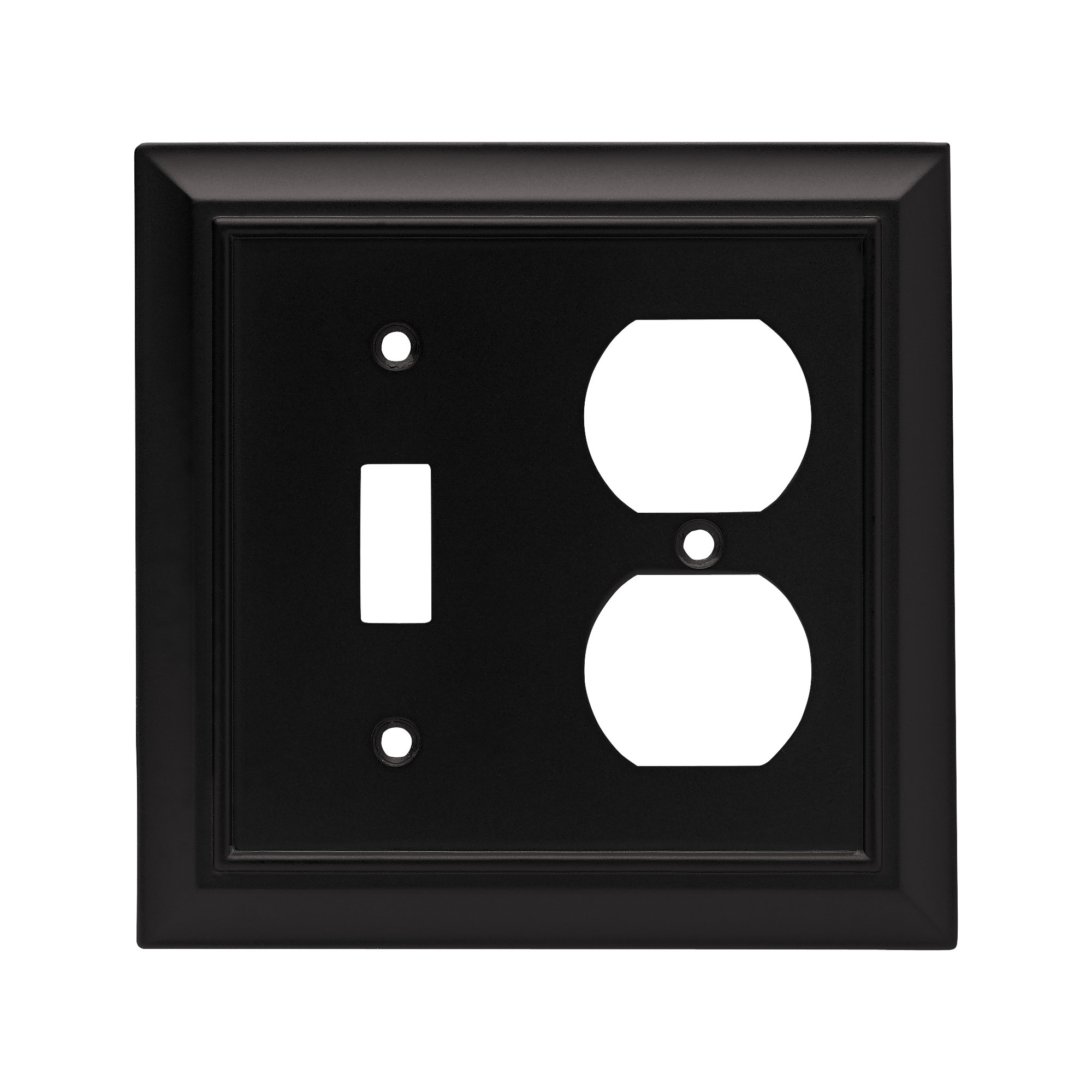 Franklin Brass Architectural 2-Gang Duplex Outlet / Toggle Light Switch ...