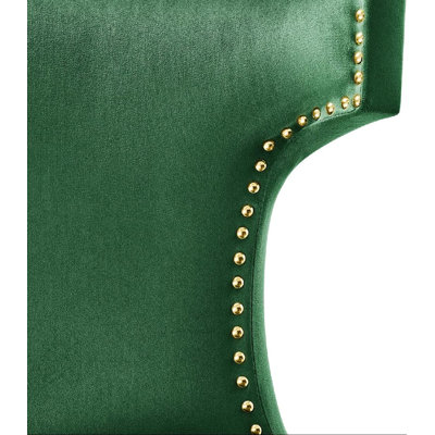 Rosdorf Park Giano Velvet Wing Back Parsons Chair | Wayfair