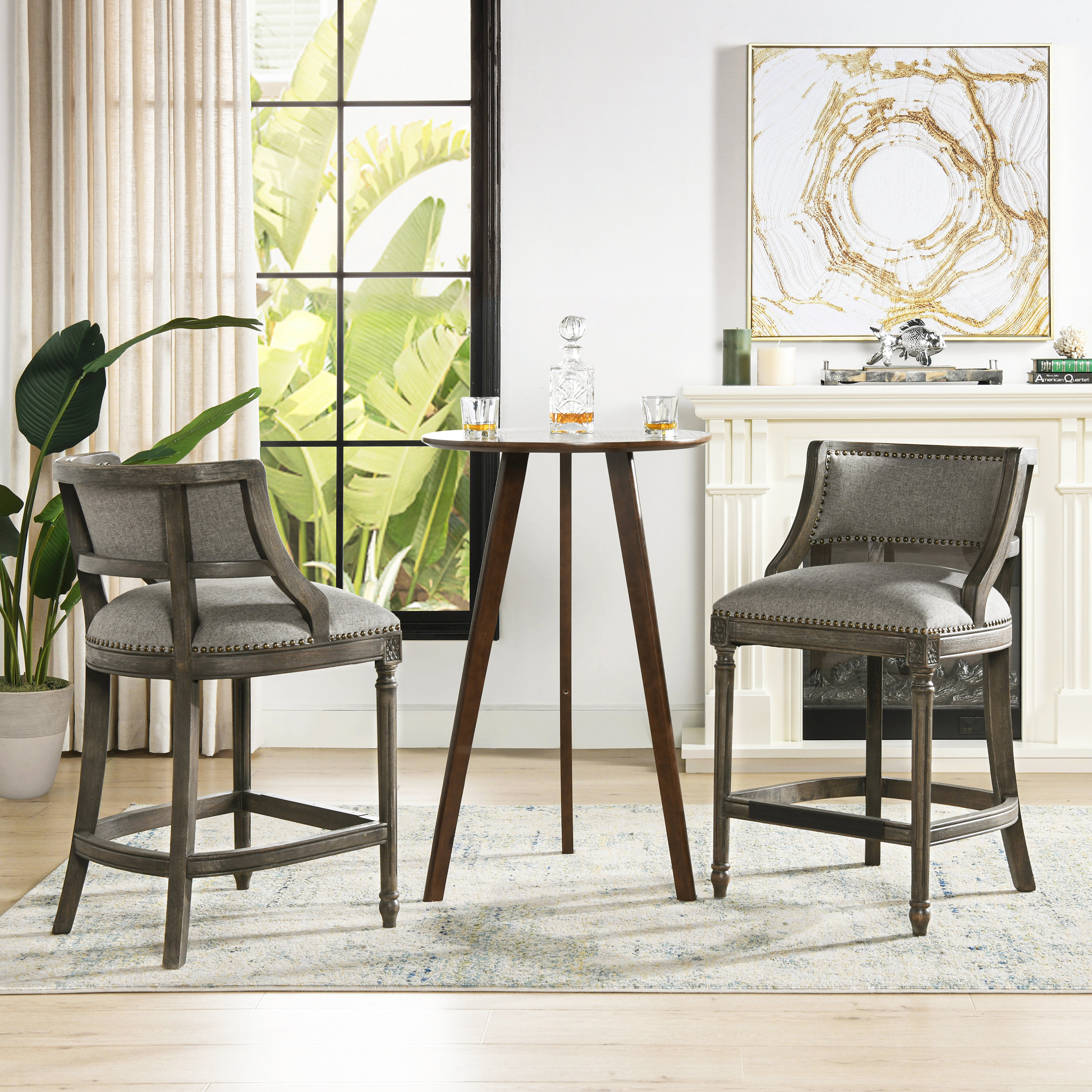 Gracie Oaks Grice Bar & Counter Stool & Reviews | Wayfair