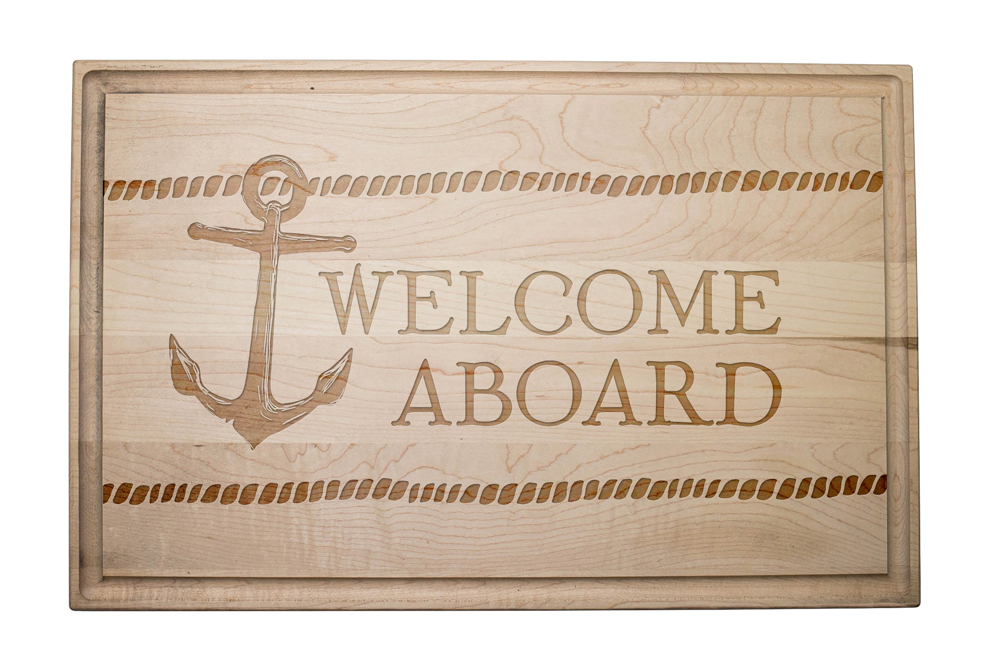 Designs Direct Creative Group Welcome Aboard Cutting Board | Wayfair