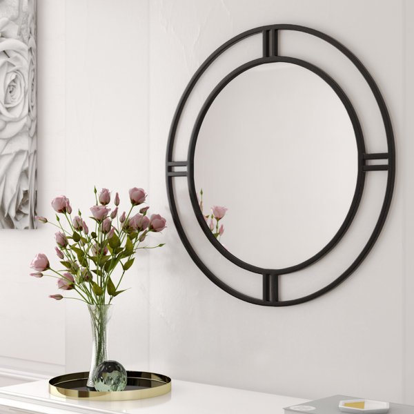 Wrought Studio Brazell Camber Dual Frame Accent Mirror | Wayfair