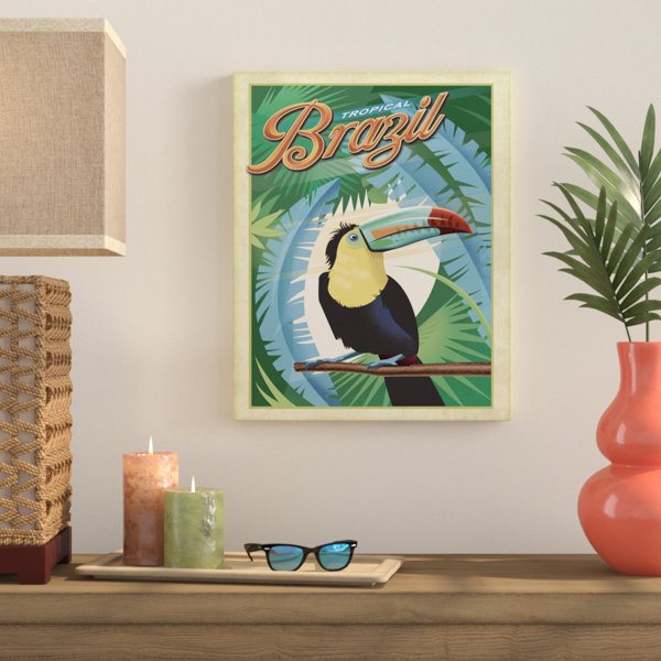Bay Isle Home Tropical - Brazil - Wrapped Canvas Advertisements | Wayfair