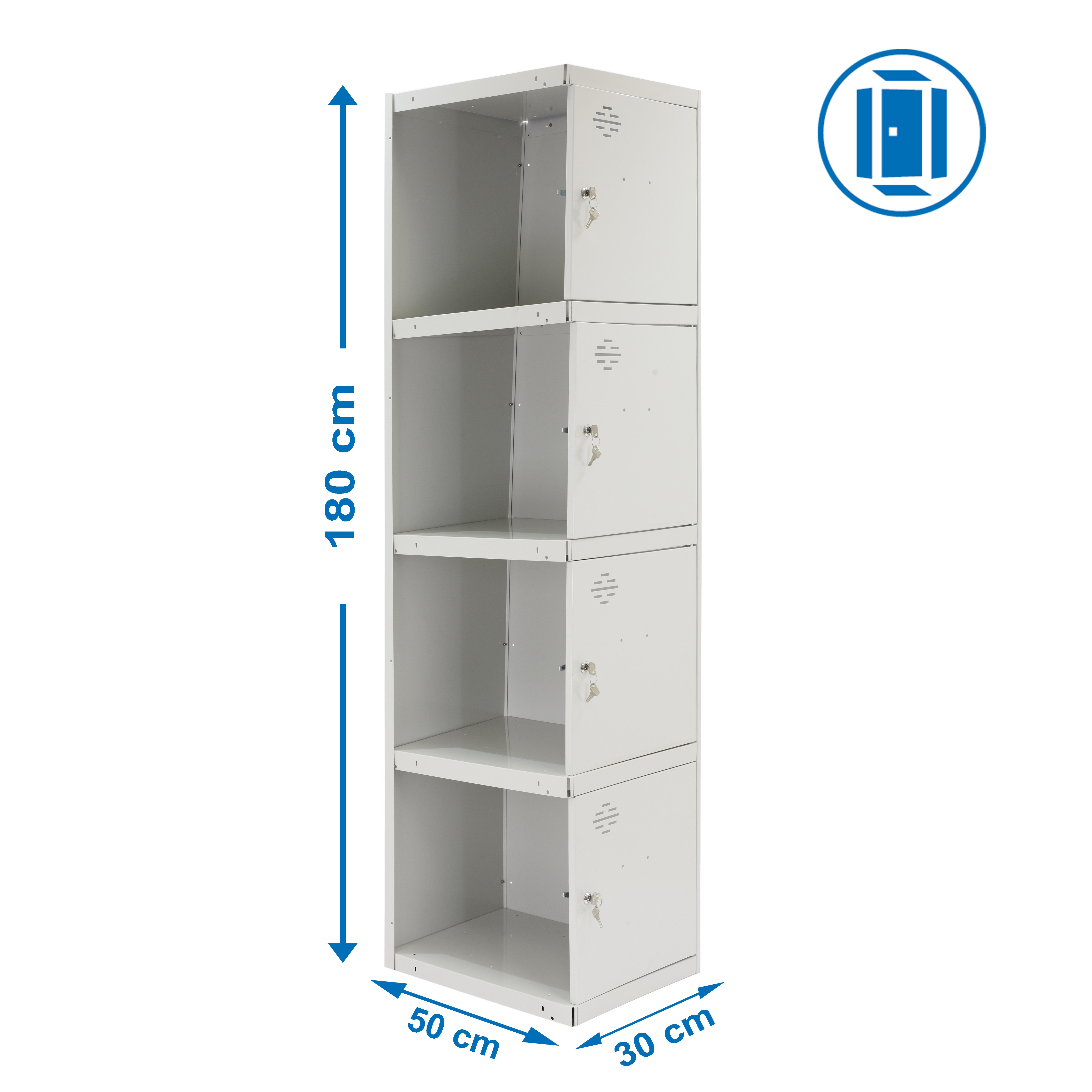 Inbox Zero 4 - Tier 4 - Section Metal Locker | Wayfair.co.uk