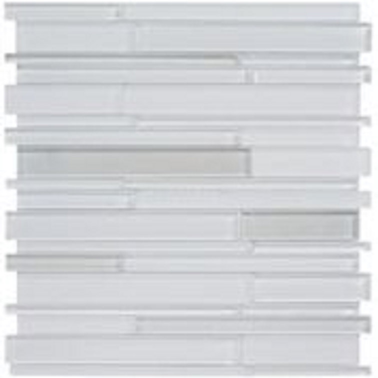 MatrixStoneUSA Simply 12" x 13" Glass Linear Wall Tile & Reviews | Wayfair