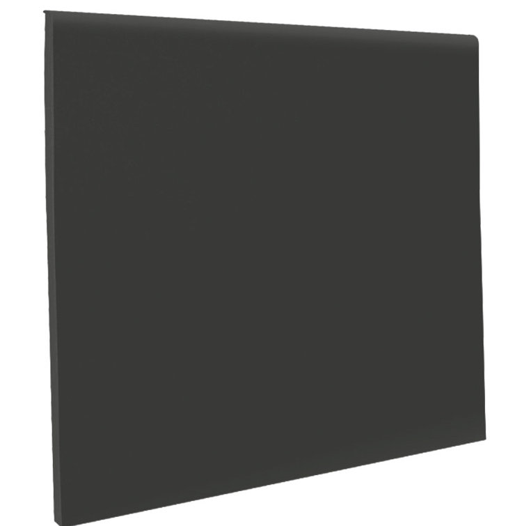 ROPPE Rubber 0.13" Thick x 48" Wide x 4" Length Wall Base in Black ...