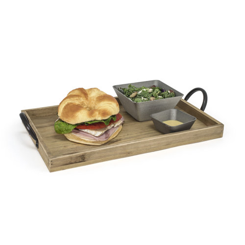 Front Of The House Rustic Wood™ Solid Wood Tray - Set of 2 & Reviews ...