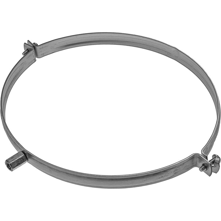 IMMORTAL GOODS 10In Pipe Clamp - Galvanized Pipe Hanger - 10 Inch ...