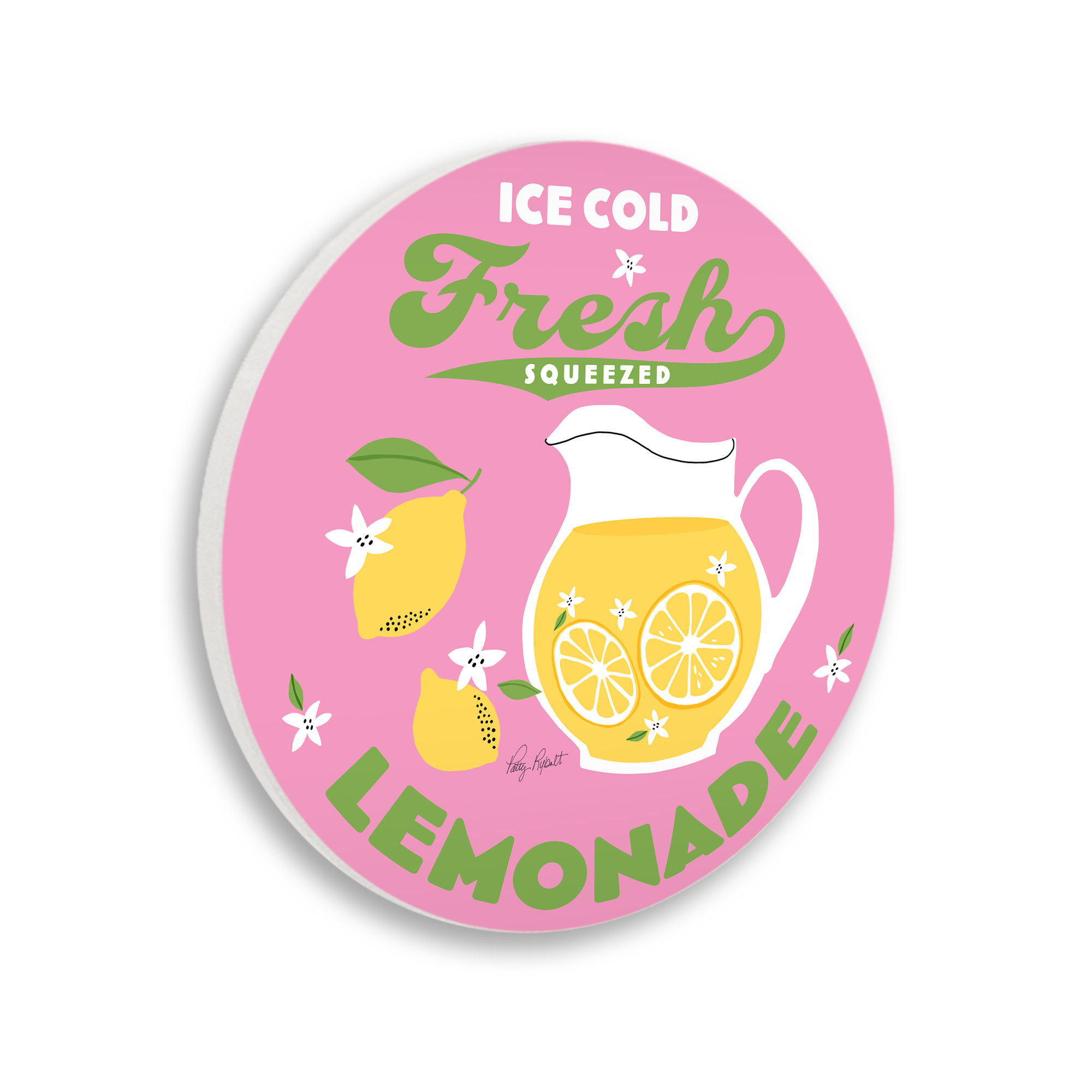Stupell Industries Fresh Squeezed Lemonade Bold Pink Summer Lemons by ...