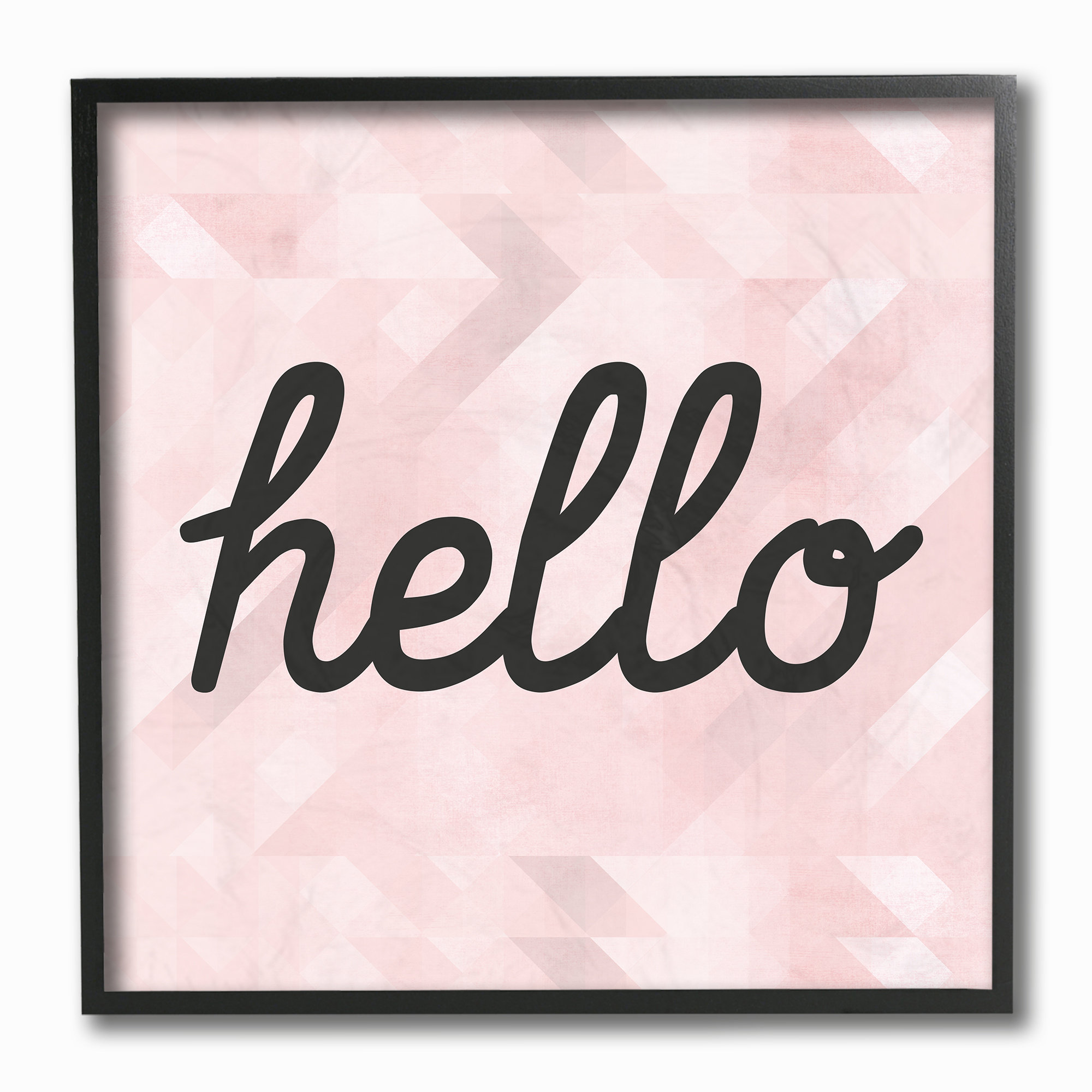 Wrought Studio Hello Pink Geometric Typography by Daphne Polselli ...
