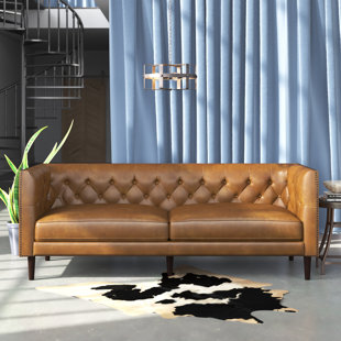 Wayfair | Brown Leather Sofas You'll Love in 2022