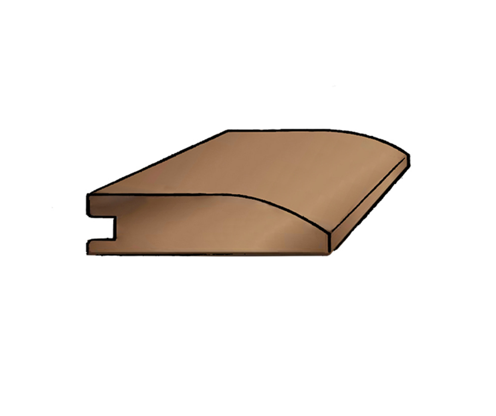 Forest Valley Flooring Plastic Flush Reducer in Brown | Wayfair