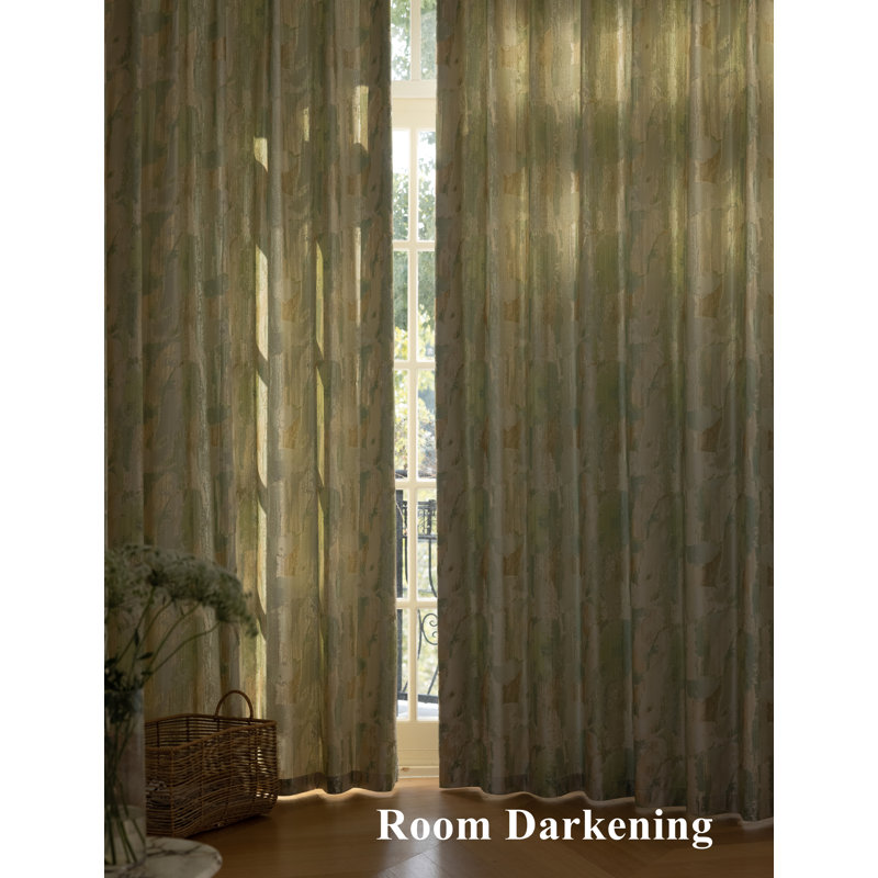Visionary Home Rayon Room Darkening Curtain Pair | Wayfair