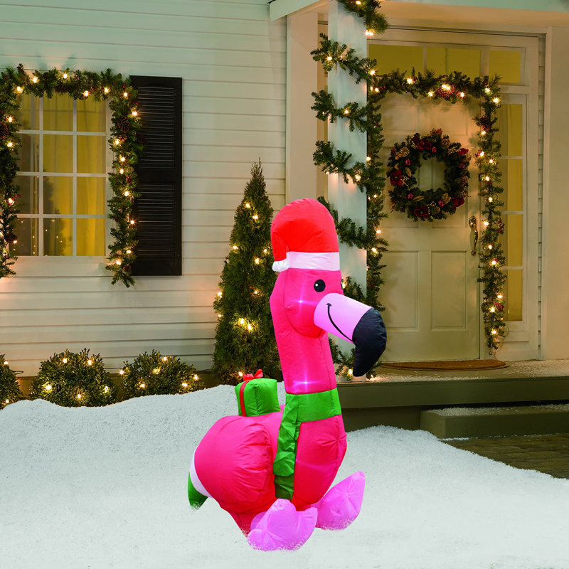 The Holiday Aisle® Flamingo Inflatable & Reviews | Wayfair